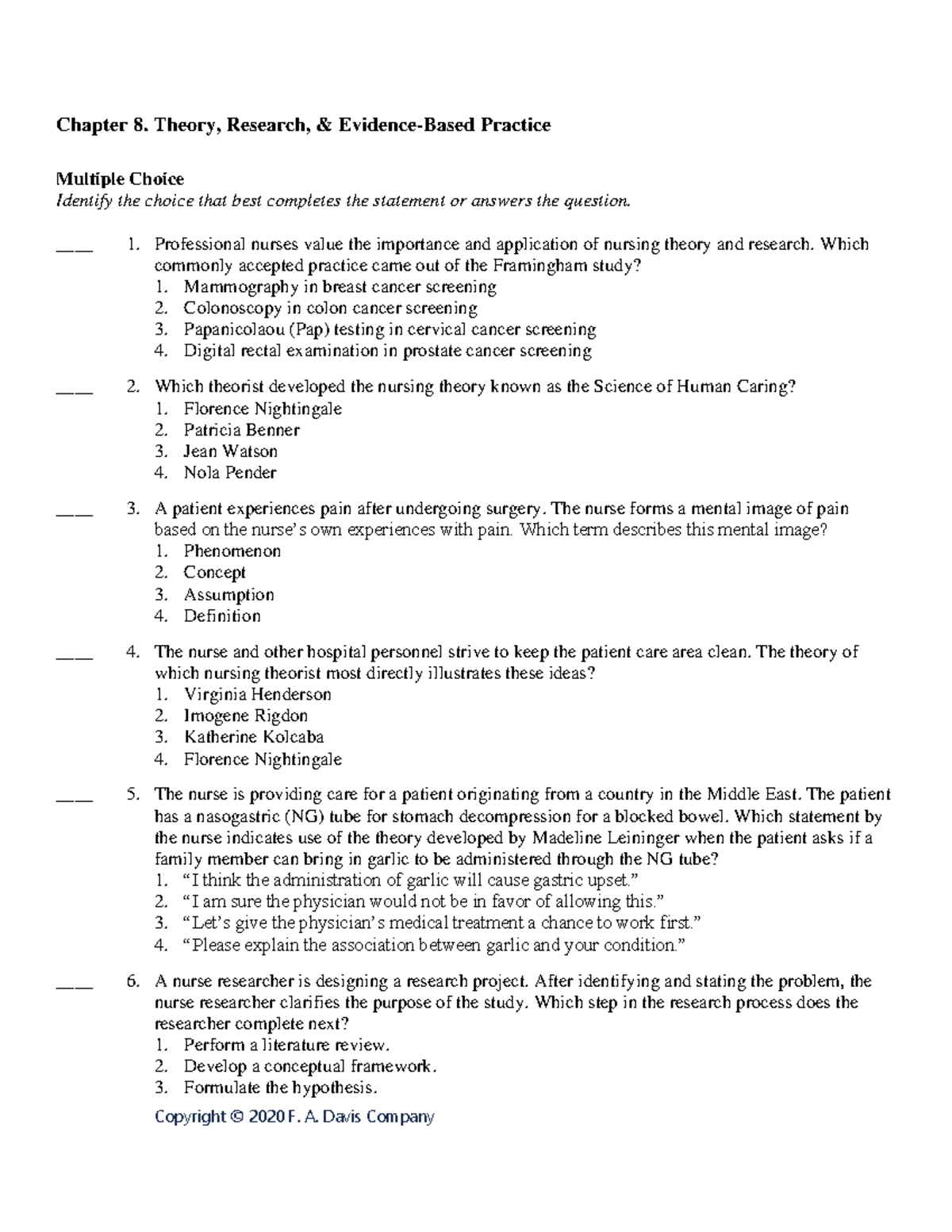 Ch08 - Will help you with your fundamentals of nursing exam - Chapter 8 ...