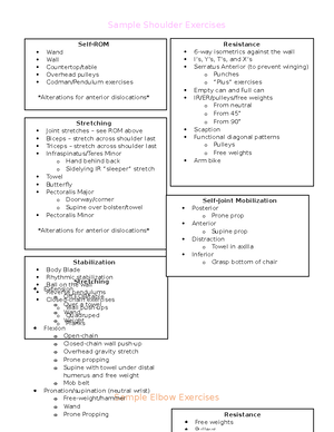Normal ROM - Normal ROM Cervical Flexion 45 ̊ Extension 45 ̊ Side ...