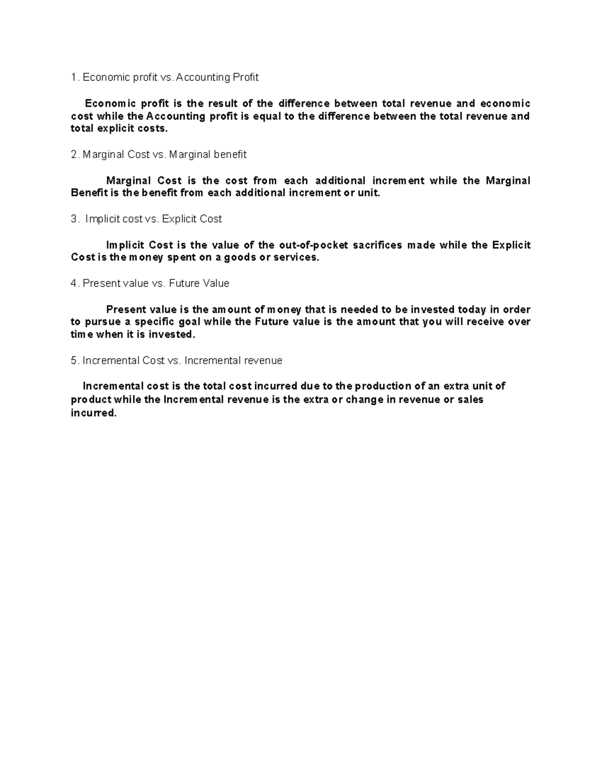 Economic Profit vs Acctg Profit - Economic profit vs. Accounting Profit ...