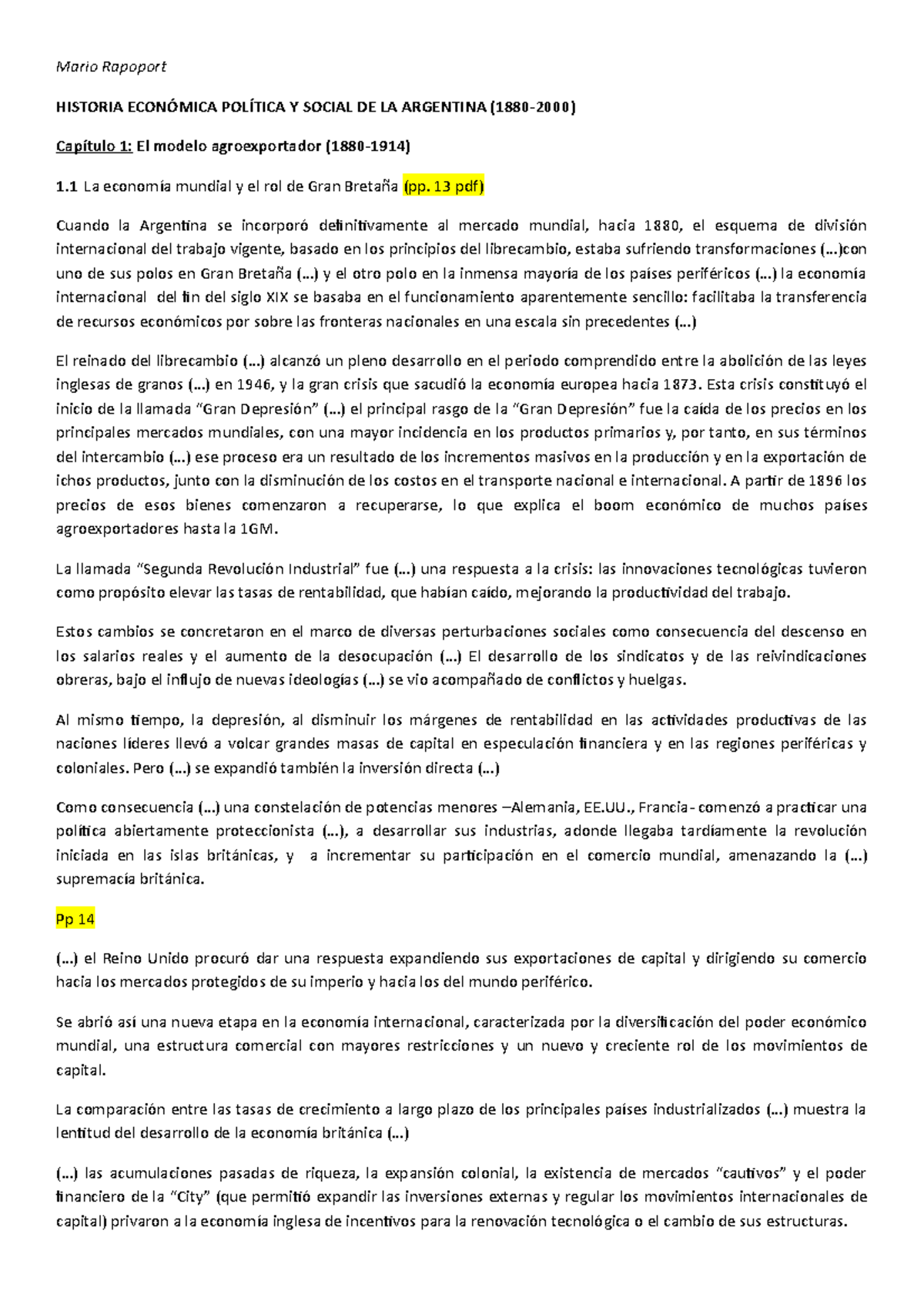 8. Rapoport- Historia Económica Política Y Social DE LA Argentina (1880 ...