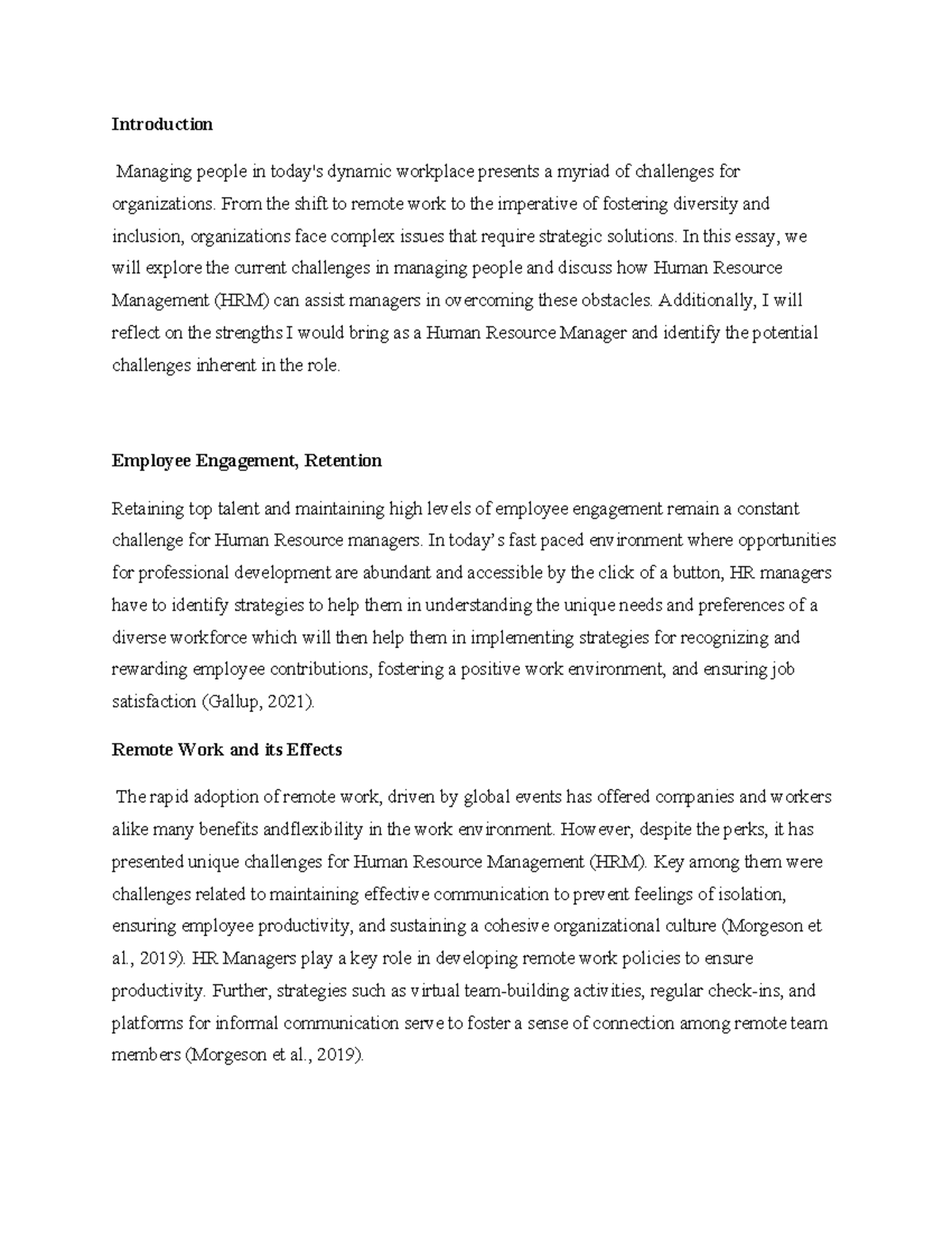 Dis For HRM Challenges Unit1 - Introduction Managing people in today's ...