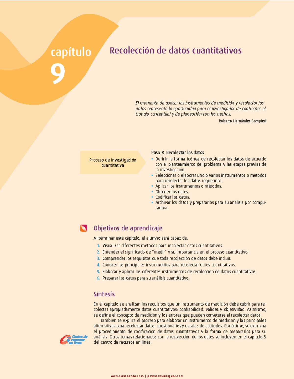 Hernandez R 2014 Metodologia de la Inves-229-302 - 196 Capítulo 9 Recolección de datos ...