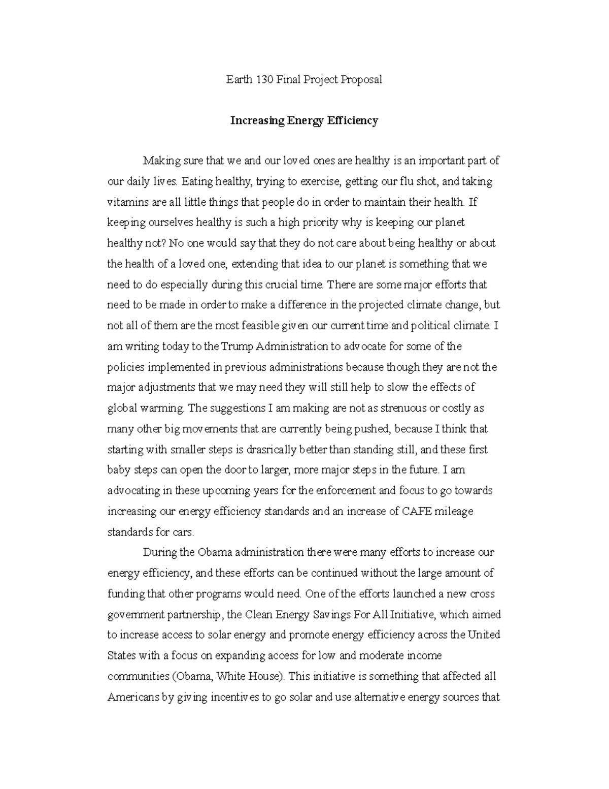 Earth 130 Final Paper Example - Earth 130 Final Project Proposal ...