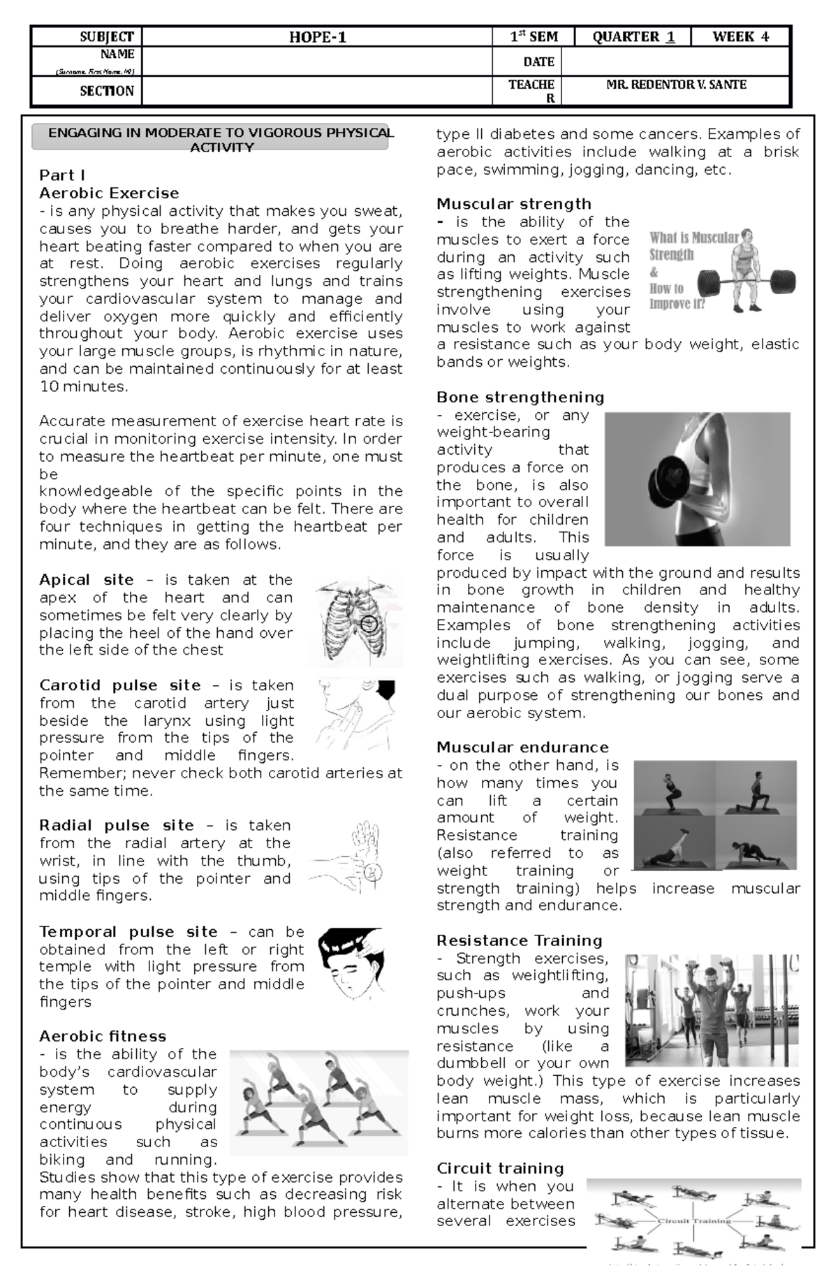 HOPE-1-Module-and-Worksheet Q1 WEEK-5 BAJJDM - SUBJECT HOPE-1 1 st SEM ...