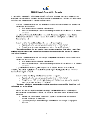 Module 8 proj 2 completed - I. Explain why you believe humans have a ...