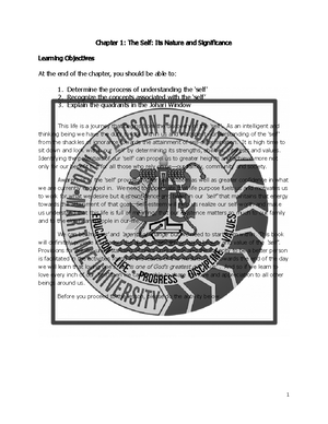 NSTP CWTS 1 Unit 2 Discussion 1 - The Preamble The preamble to the 1987 ...