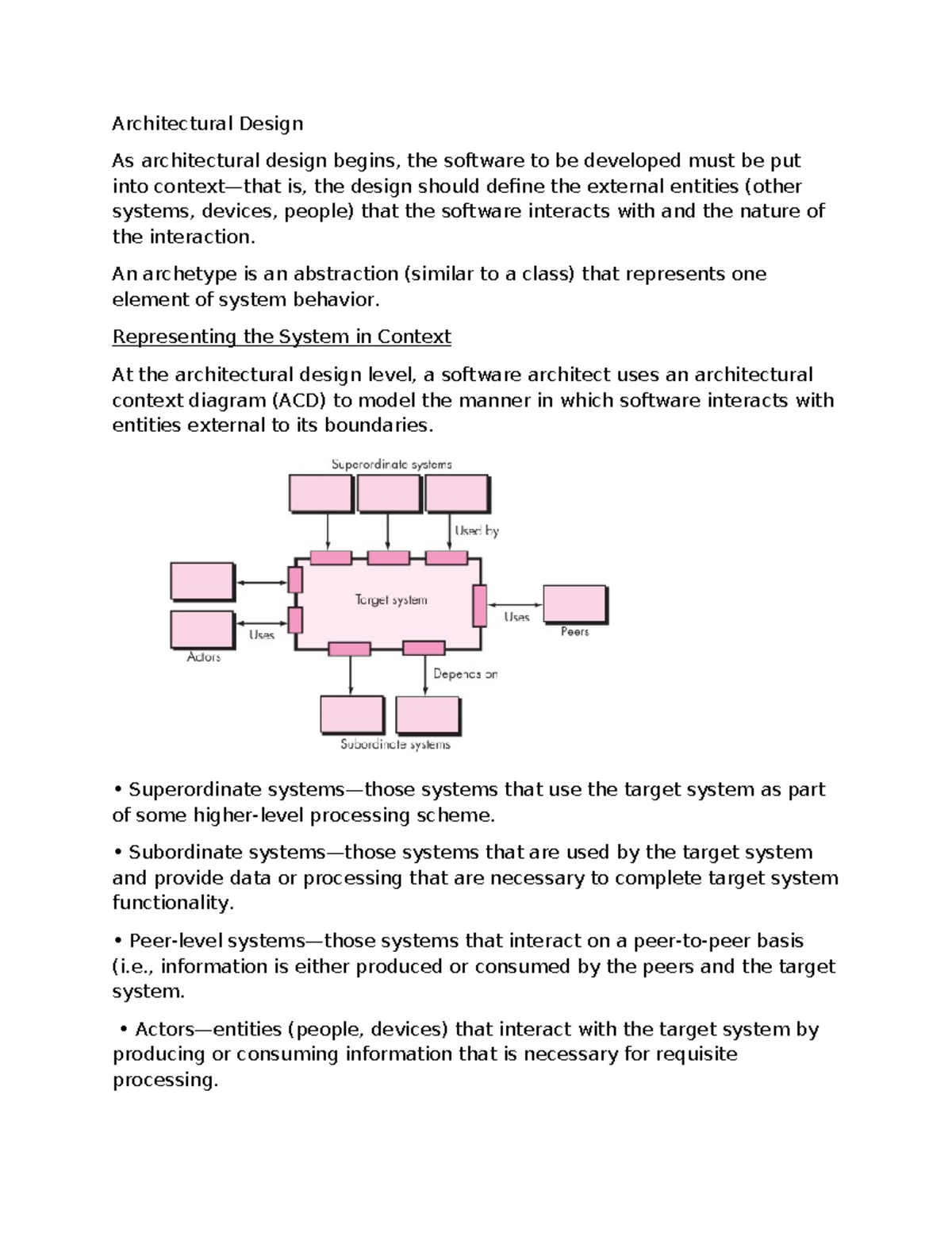 Architectural Design - Software Engineering - Architectural Design As ...