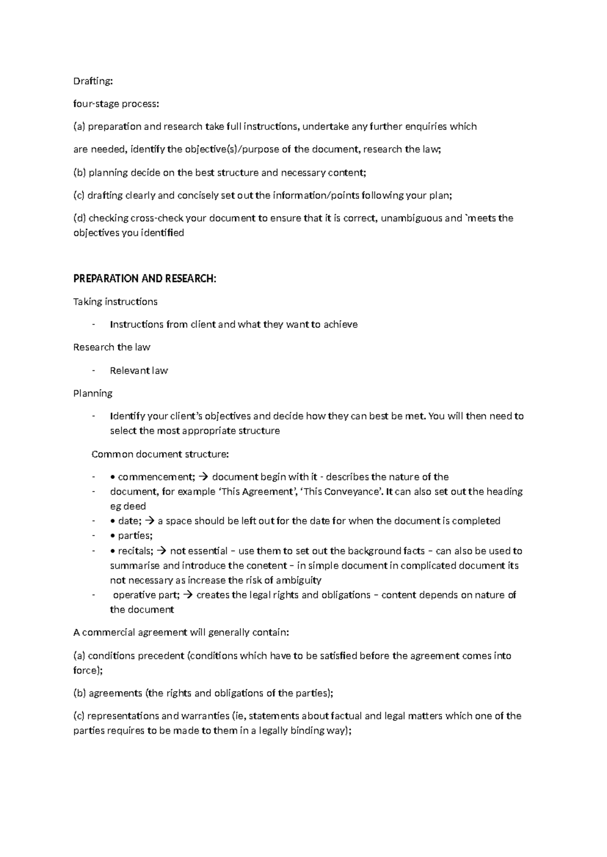 Drafting - Drafting: four-stage process: (a) preparation and research ...