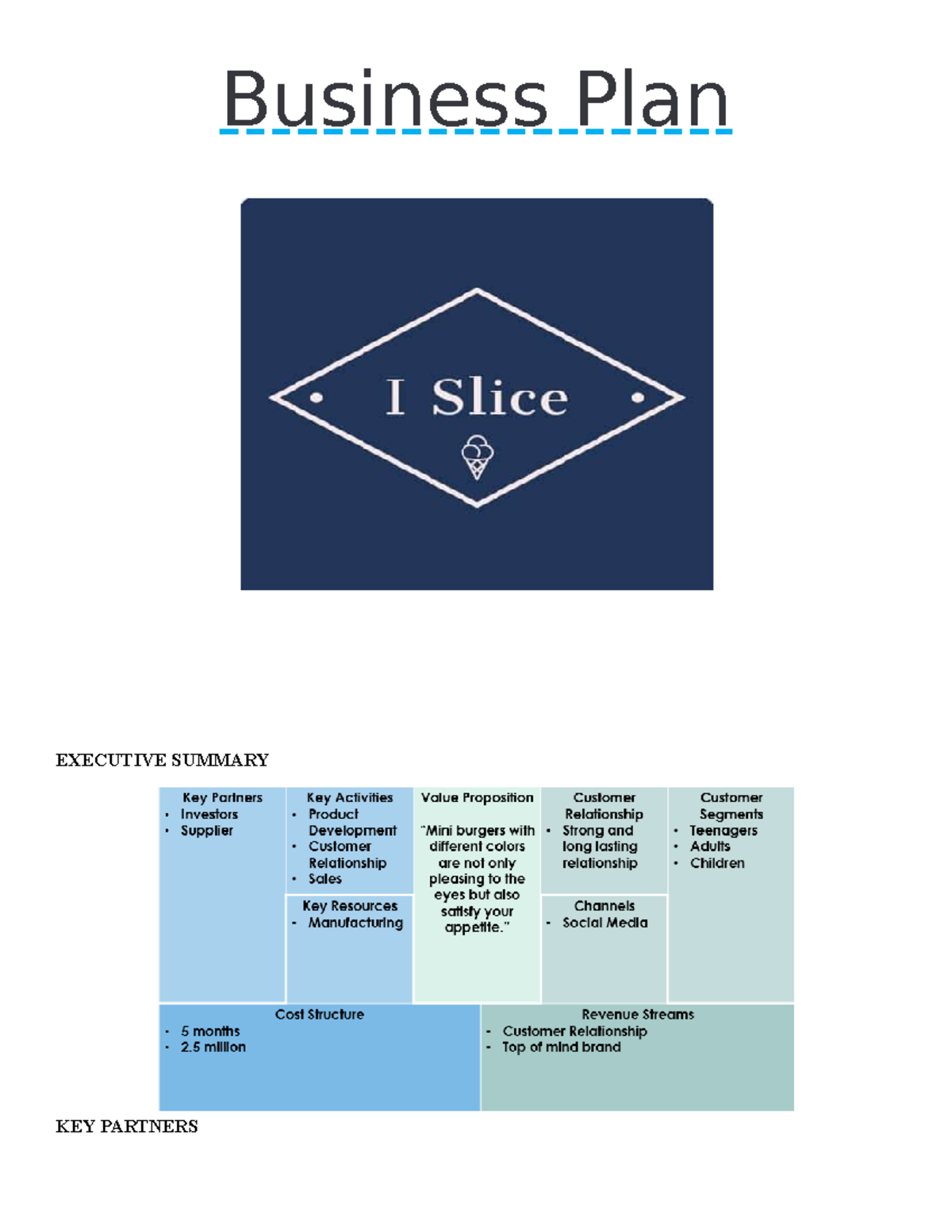 Sample Business PLAN - ICE Cream Business - Entrepreneurship - DHVSU ...