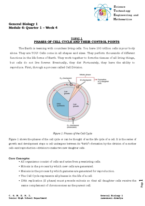 Gen Bio 1 M1M2 Week 1 - you can do it - C. O. M. E. H. I. General ...