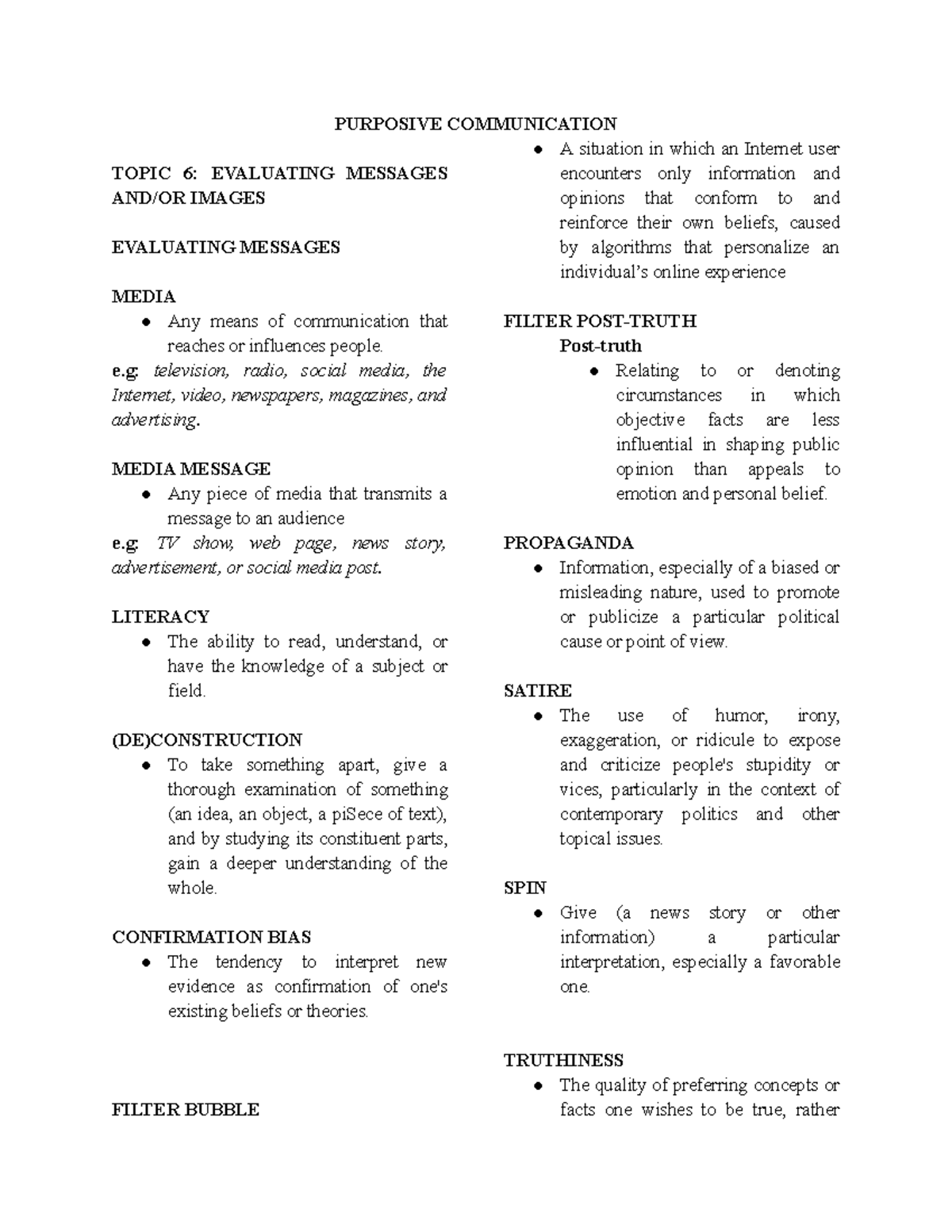 P Comms Lesson 6-8 - SAFSDGFDSGS - PURPOSIVE COMMUNICATION TOPIC 6 ...