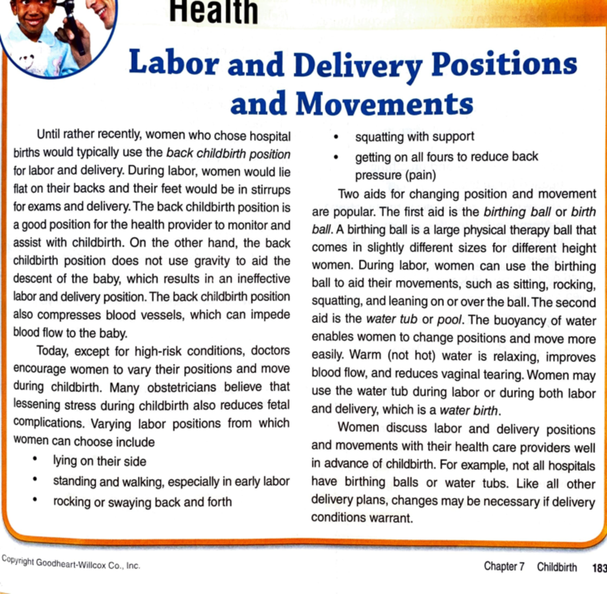 Labor and Delivery Posistions and Movements - Health Labor and Delivery ...