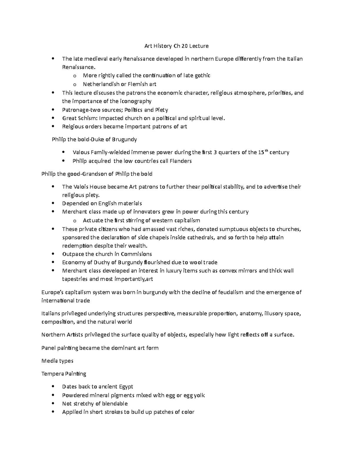 Art History Ch 20 Lecture - Art History Ch 20 Lecture The late medieval ...