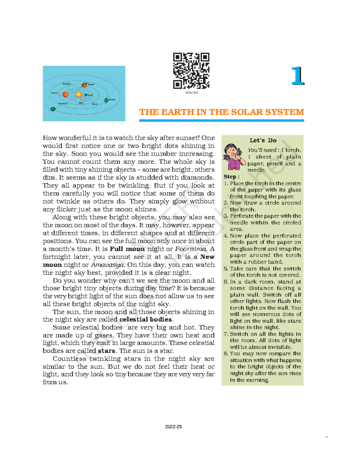 CHAPTER 1 OF GEO - THE EARTH IN THE SOLAR SYSTEM How wonderful it is to ...
