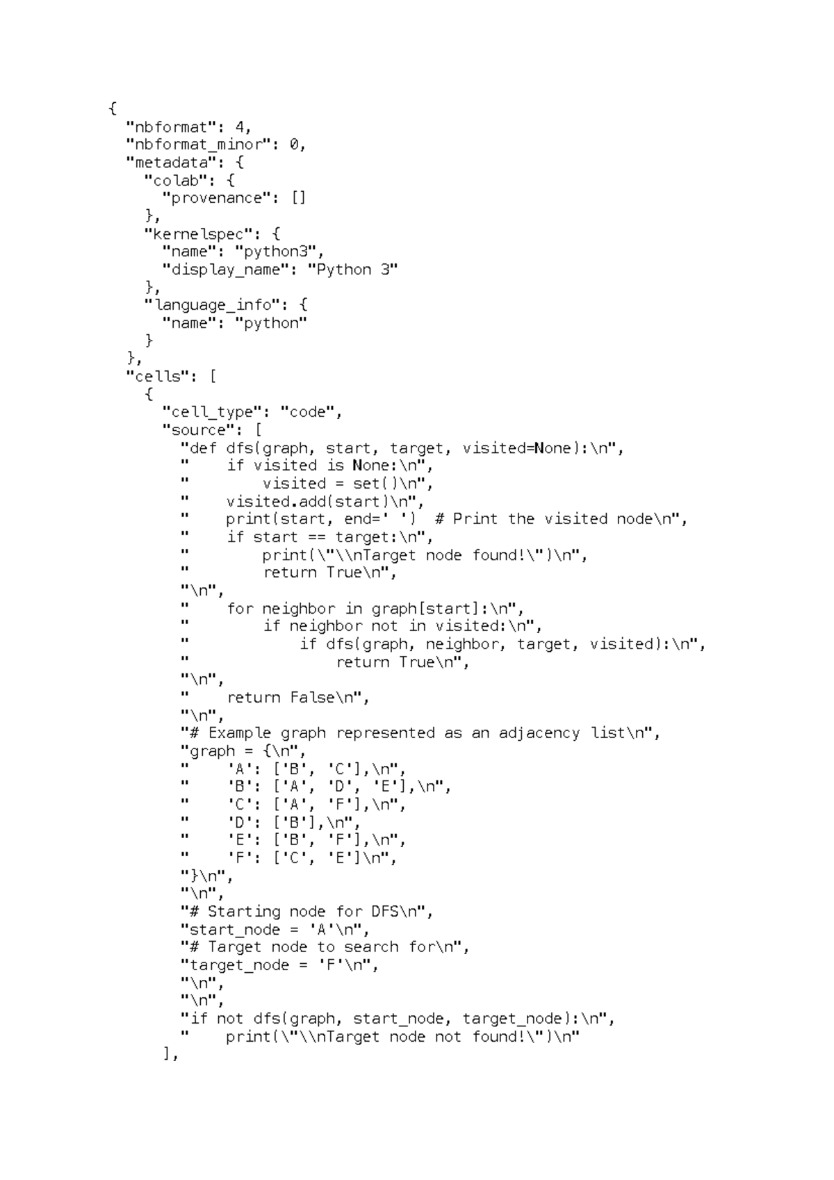Dfs - { "nbformat": 4, "nbformat_minor": 0, "metadata": { - Studocu