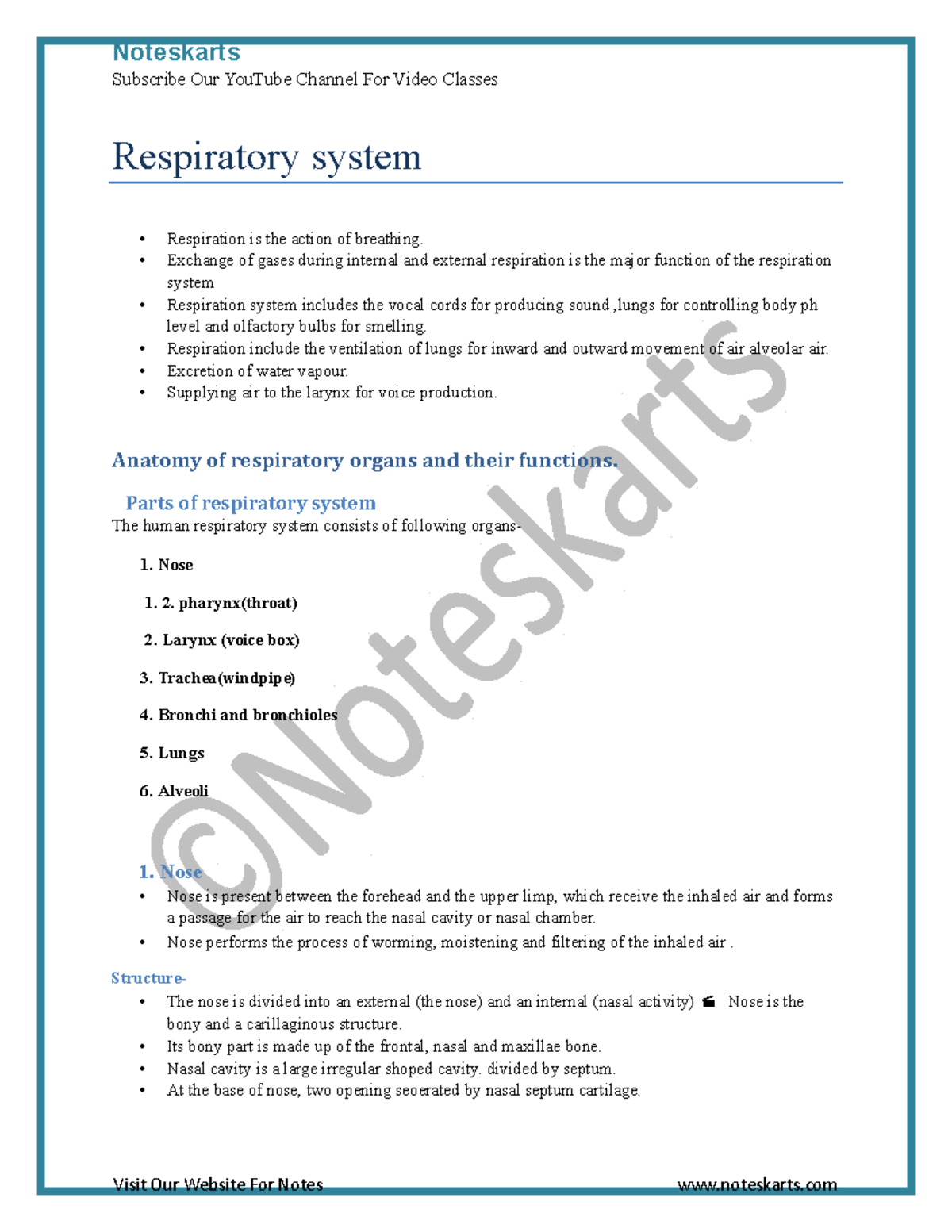 Chapter 8 hap Complete Notes by noteskarts Acc to ER20 - Subscribe Our ...
