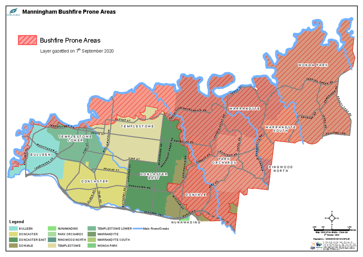 Bushfire prone areas map - T E M P L E S T O W E D O N C A S T E R T E ...