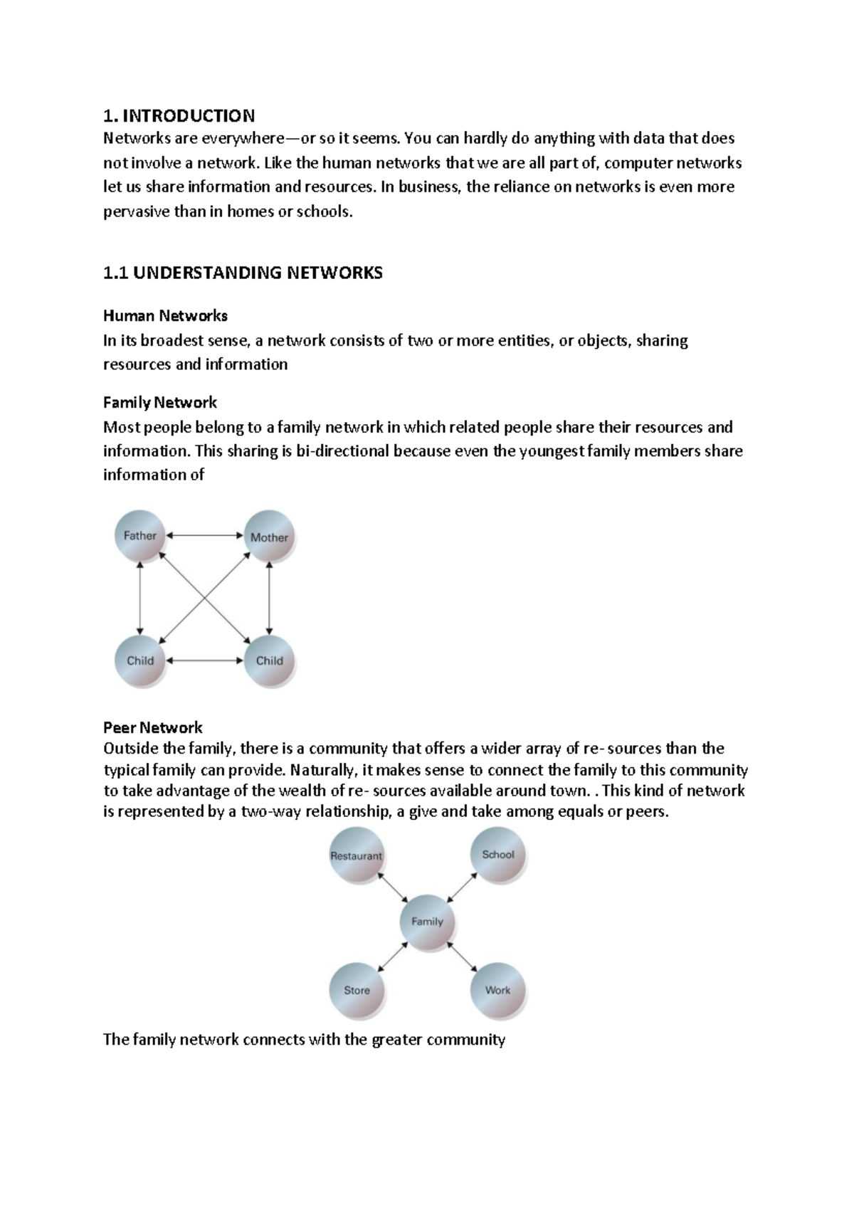 2. Networking (Consolidated) - 1. INTRODUCTION Networks are everywhere—or so it seems. You can ...