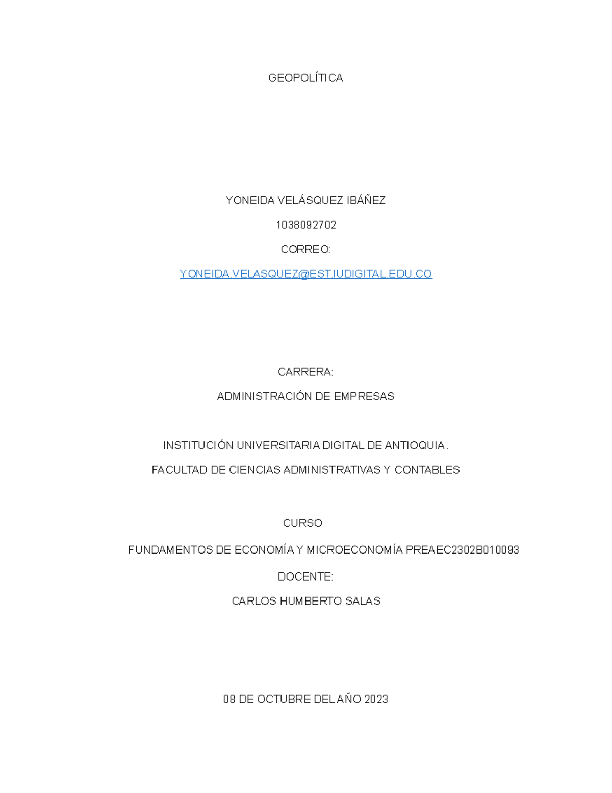 Geopolítica - la geopolitica - GEOPOLÍTICA YONEIDA VELÁSQUEZ IBÁÑEZ ...