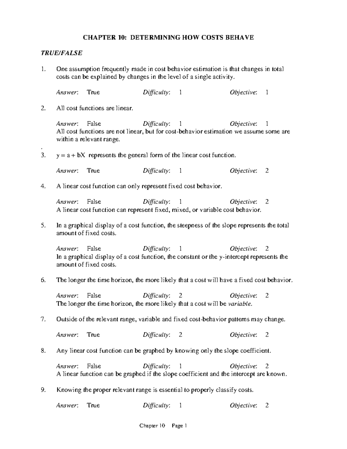 Ch10tif - About responsibility accounting transfer pricing and gross ...