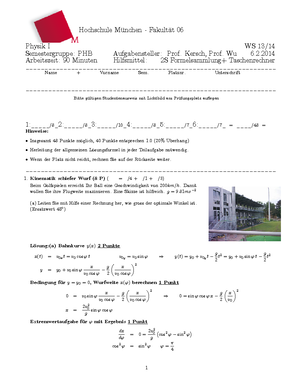 Formelsammlung Physik 1 Tutorium rev03 - Formelsammlung Physik 1 Tutorium Mechanik Gleichmäßig ...