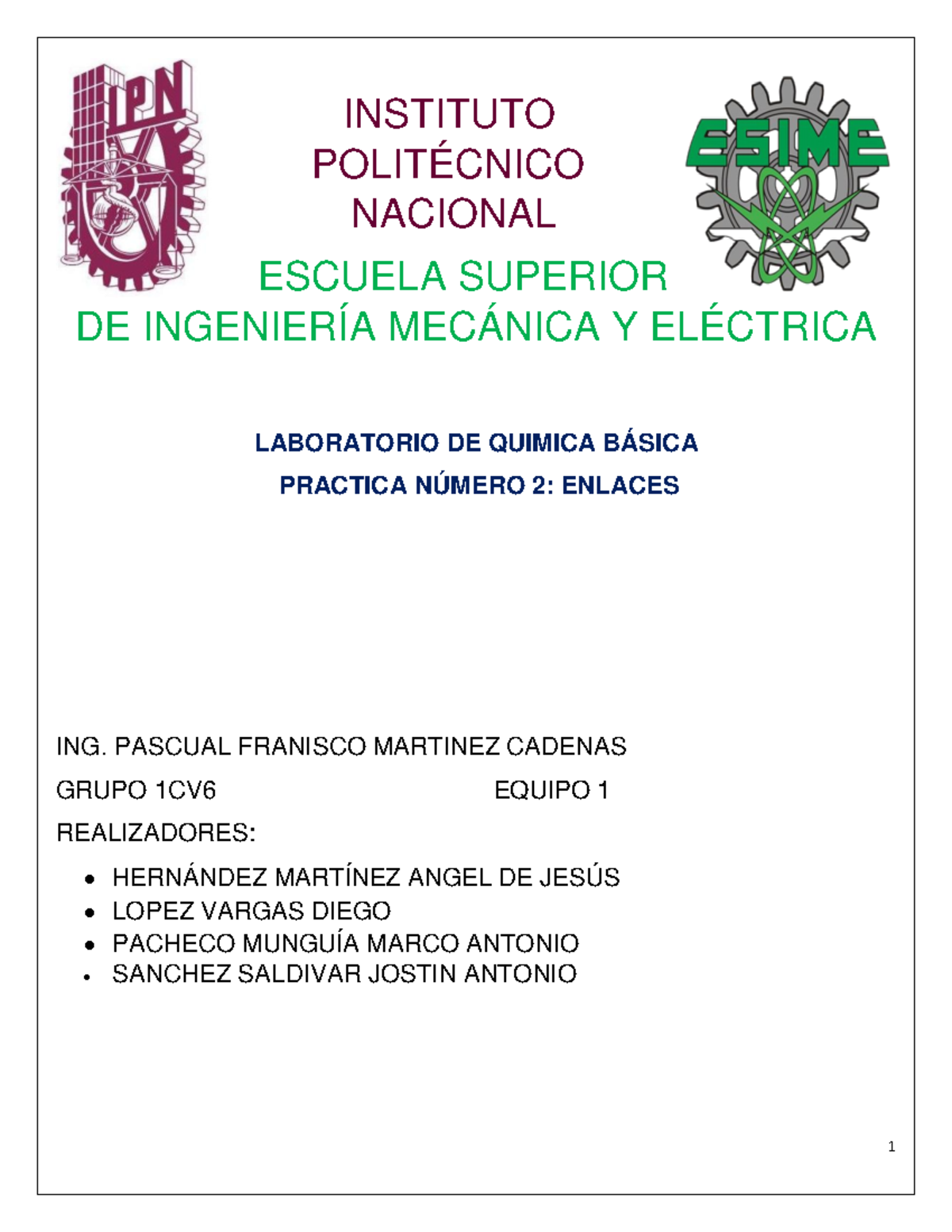 Practica 2 - Warning: TT: undefined function: 32 INSTITUTO POLITÉCNICO NACIONAL ESCUELA SUPERIOR ...