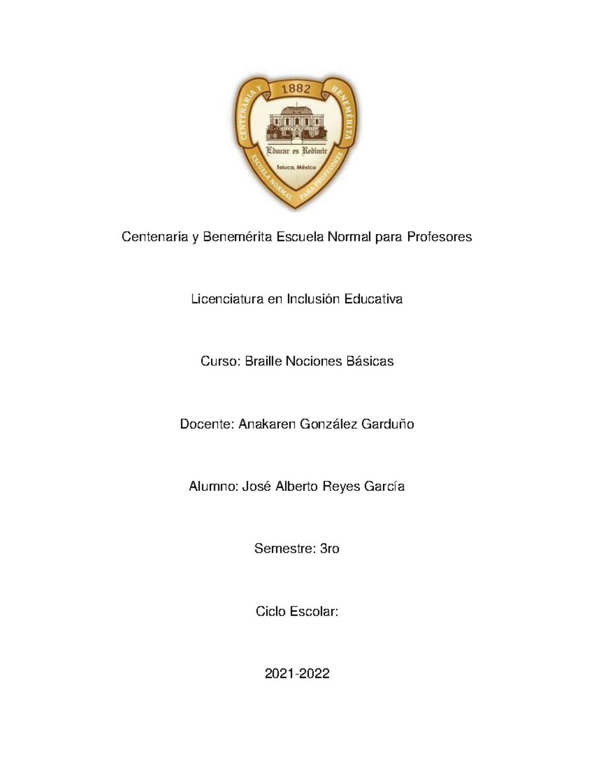 Centenaria y Benemérita Escuela Normal para Profesores - Centenaria y Benemérita Escuela Normal ...