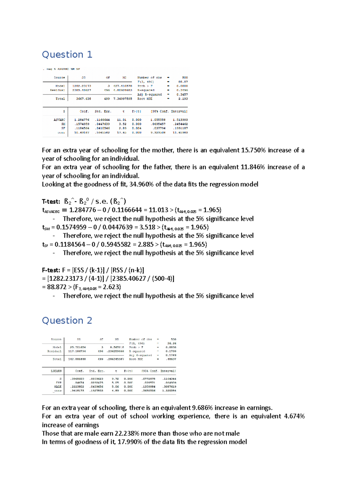 Main Assignment on Inference in Semester 2 2021 - Question 1 For an ...