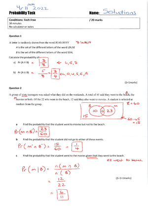 2021 Methods SAC 1 - Solutions - KOONUNG Secondary College VCE ...