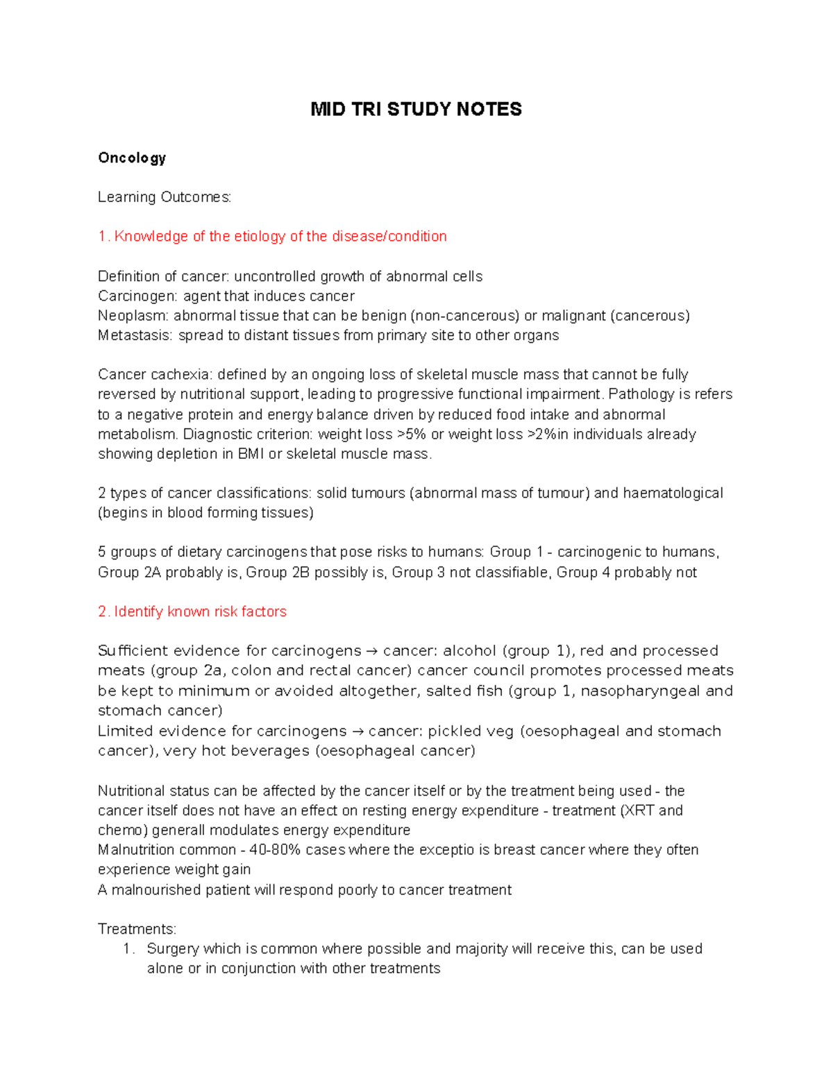 MNT 2 Mid Tri Exam Study - Lecture notes 1-5 - MID TRI STUDY NOTES ...