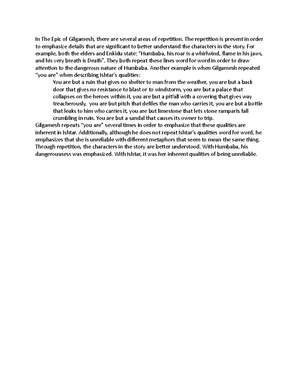 Research Character Analysis - Sarah Baksh Dr. Mina Kwon World ...