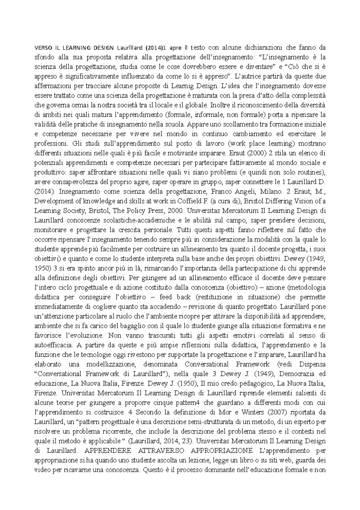 Verso IL Learning Design Laurillard - VERSO IL LEARNING DESIGN ...