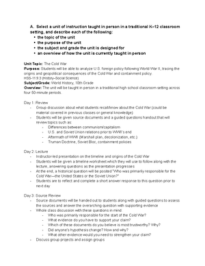 D296- Task 2 - passed - Haley Huston Western Governors University D296 ...