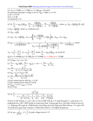 Exam 2008, answers - Carleton University Department of Electronics ELEC ...