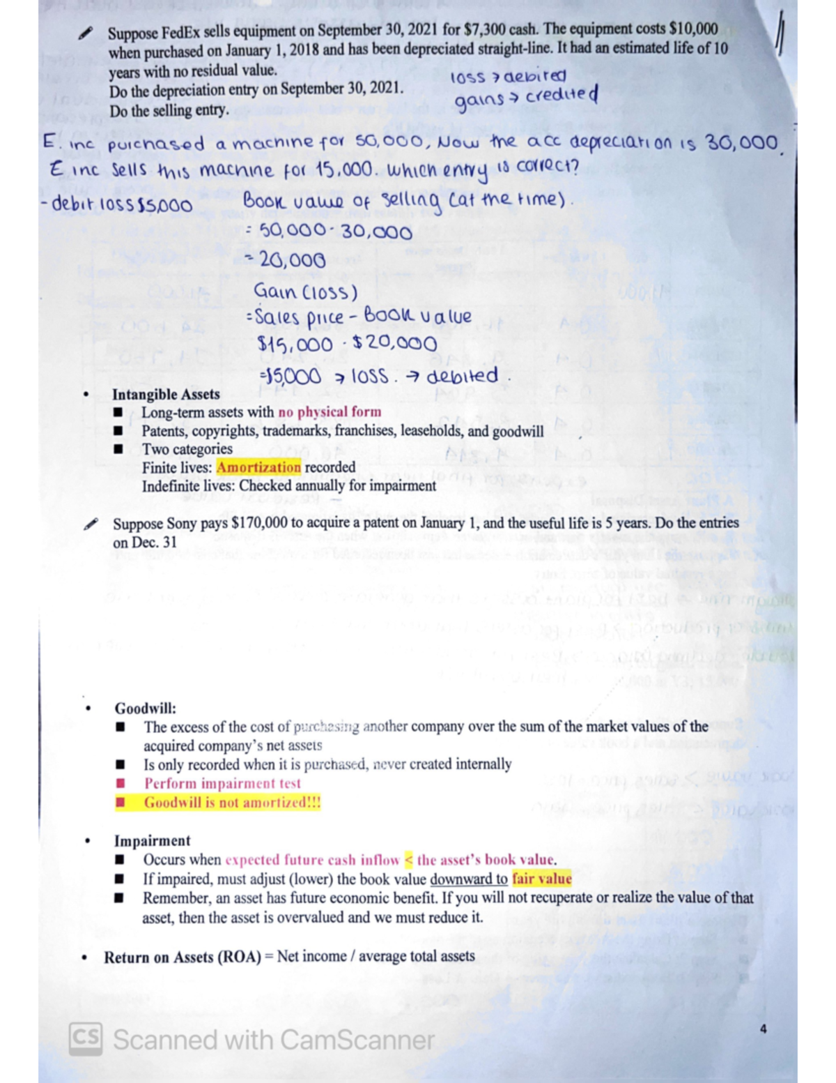 CH 7 4 - Accounting coursework / exam practice material - ACG 2021 - Studocu