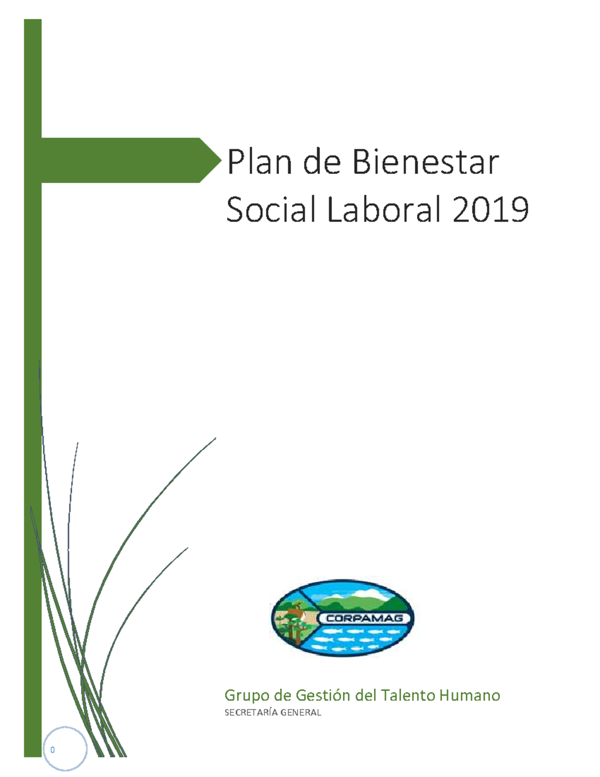 GTH Plan 2019 Programa Bienestar Social Laboral - 0 Plan de Bienestar ...