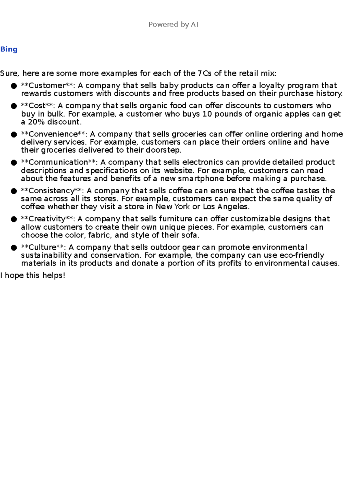 Answer - i need help - Powered by AI Bing Sure, here are some more ...