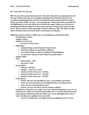SOAP Note Tom- MSK - Soap Note - Chief complaint: R knee pain HPI : Tom ...