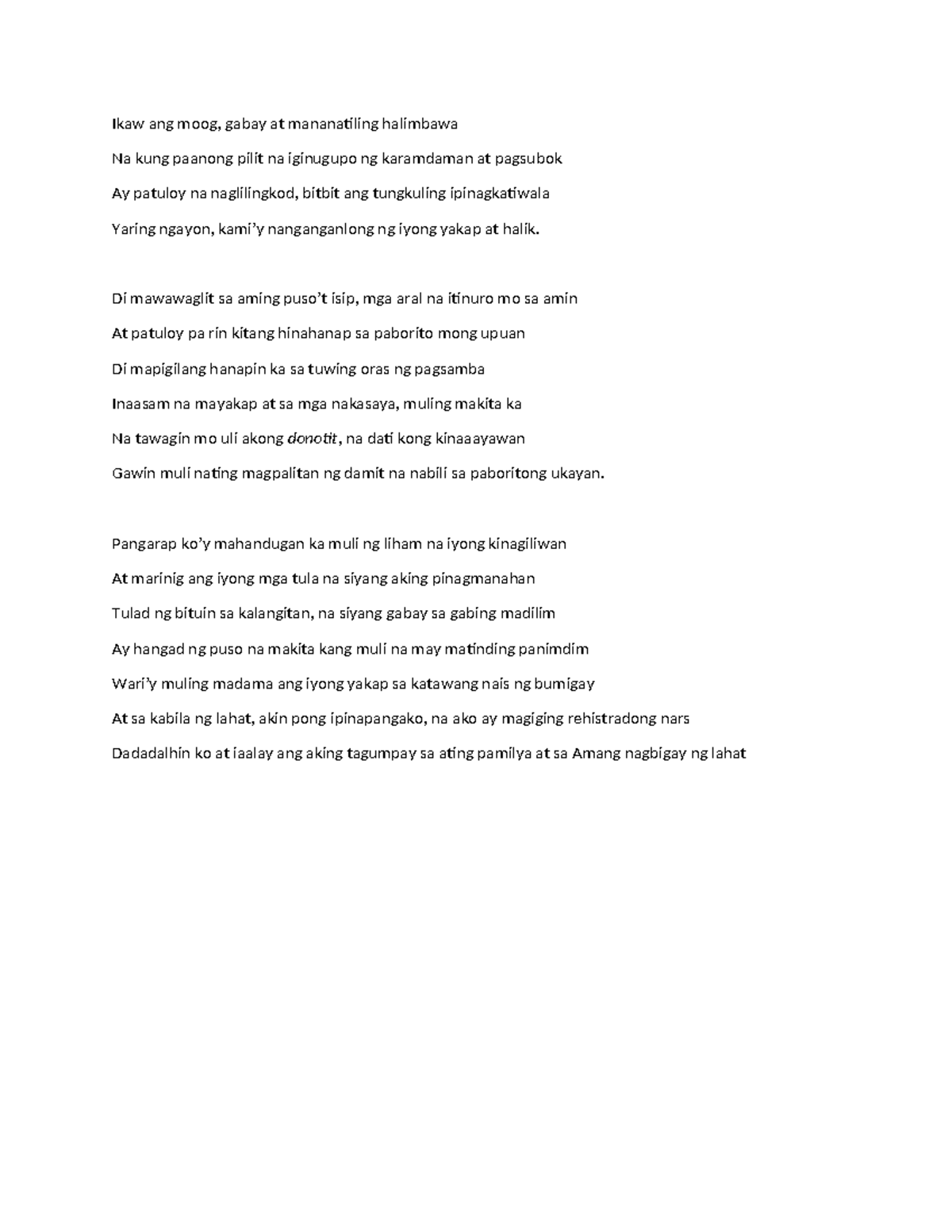 Tula para kay inay - POEM - Ikaw ang moog, gabay at mananatiling ...