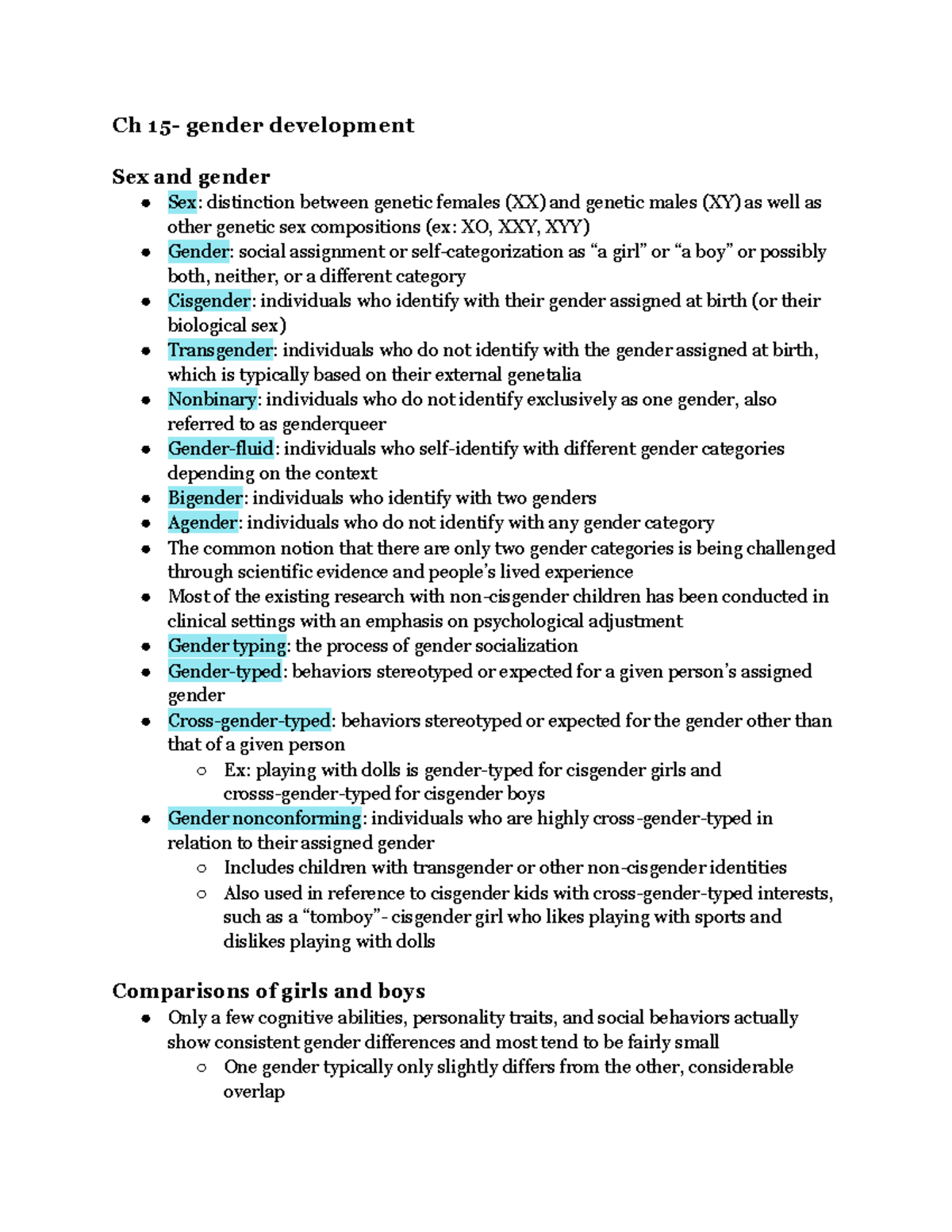 Dev psych ch 15 - Summary of chapter 15 of How Children Develop for ...