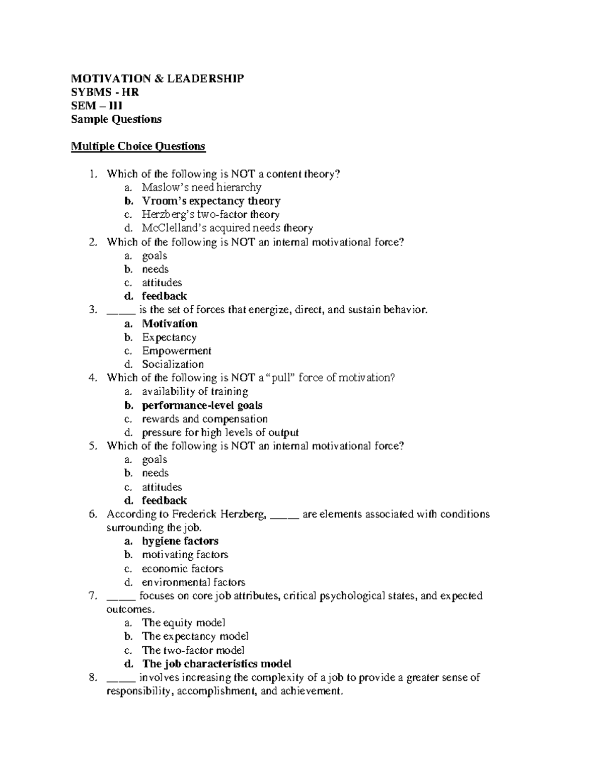 OB MCQ Pragati solved - MCQ questions in this files. Try to attempt the ...