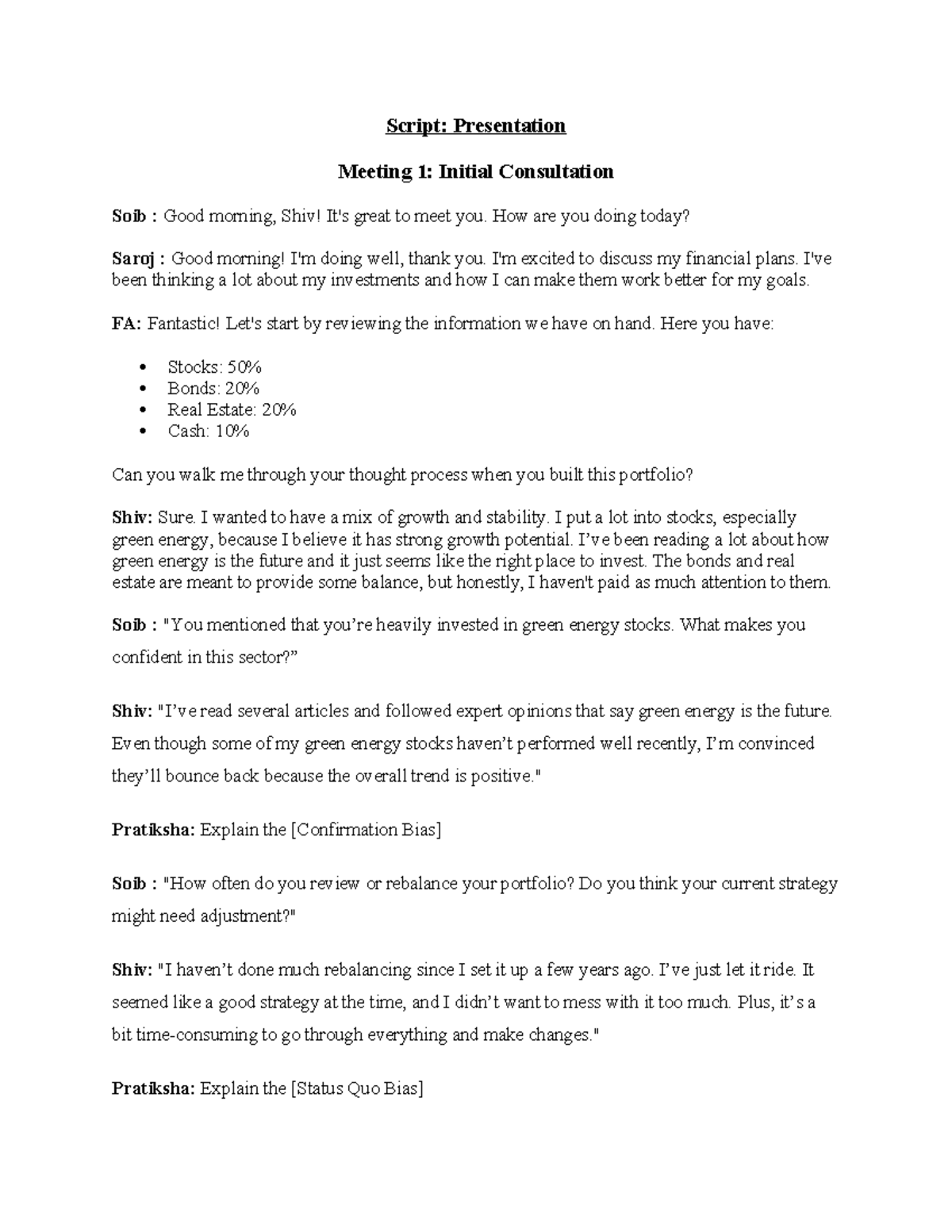 Final Presentation BF - hvjas - Script: Presentation Meeting 1: Initial ...