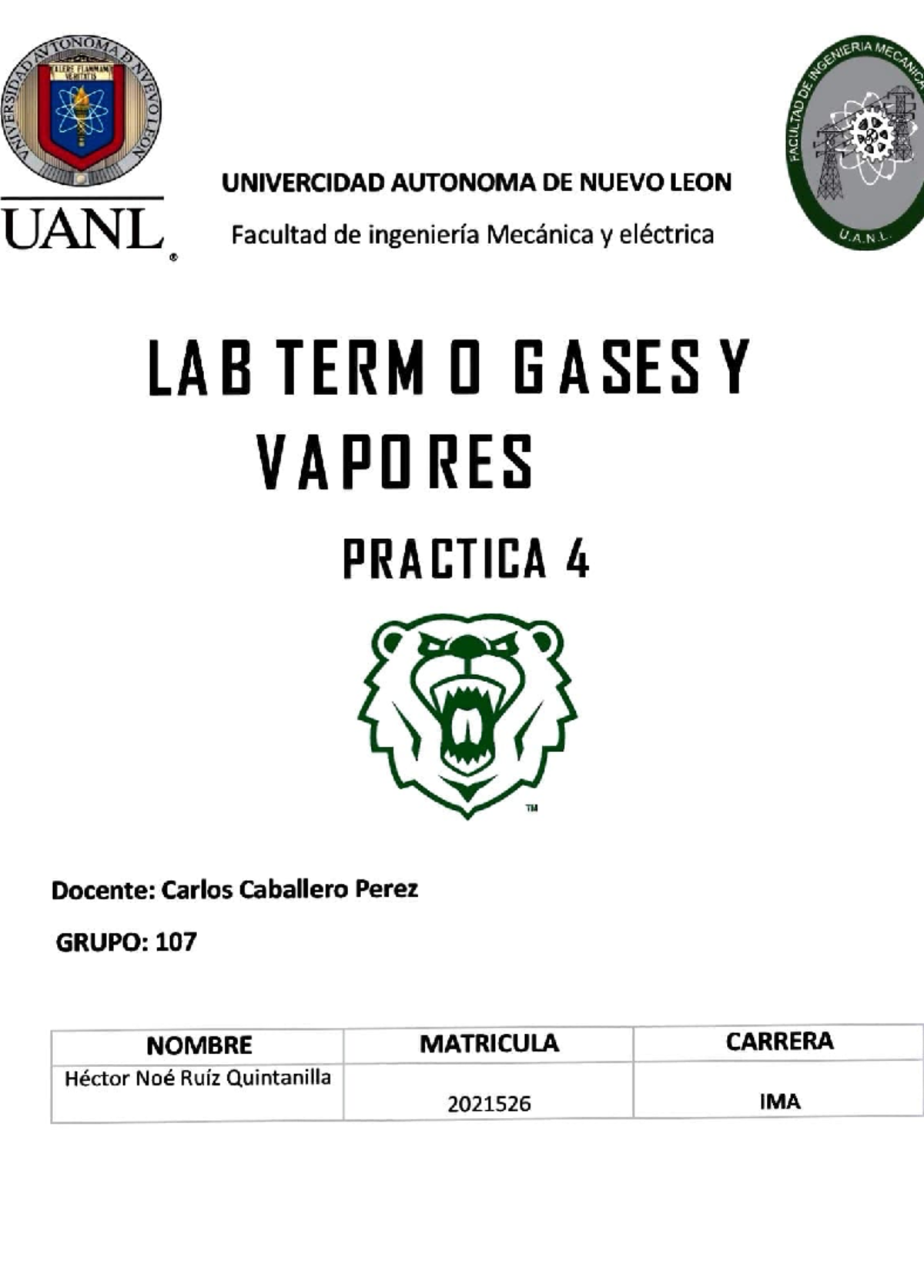 P4 2021526 IMA - practicas - Termodinámica De Gases Y Vapores Y Laboratorio - Studocu