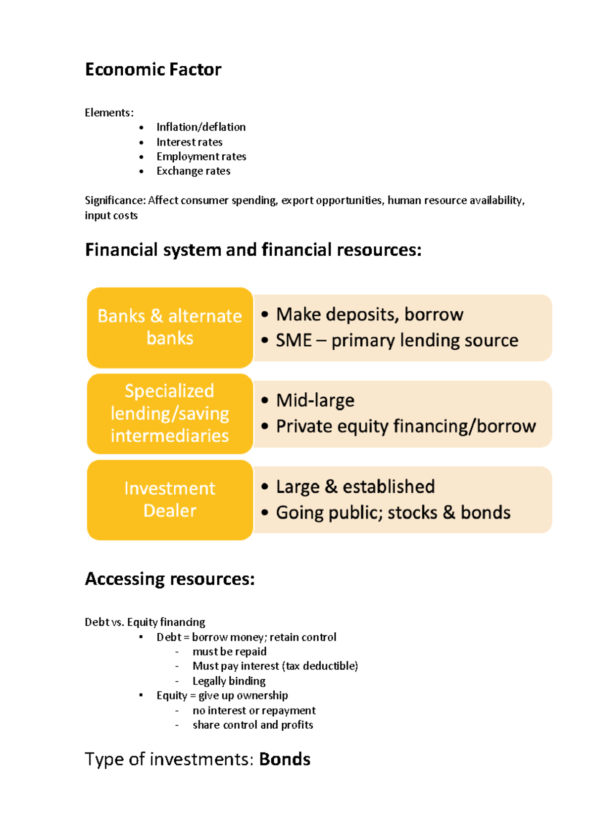 Economic Factor - BU111 - UWaterloo - Studocu