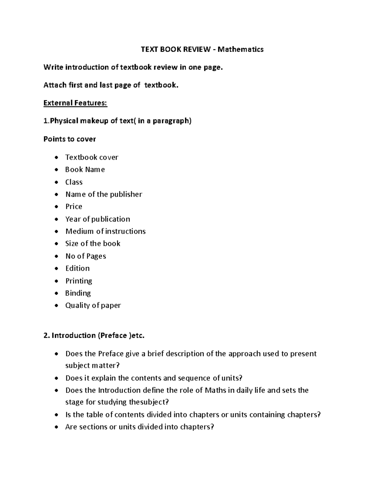 TEXT BOOK Review Mathematics - TEXT BOOK REVIEW - Mathematics Write ...