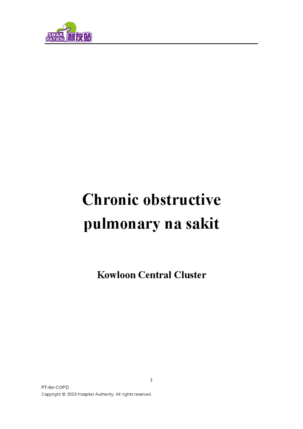PT for COPD Tagalog - Tutorial - 1 PT-for-COPD Chronic obstructive ...