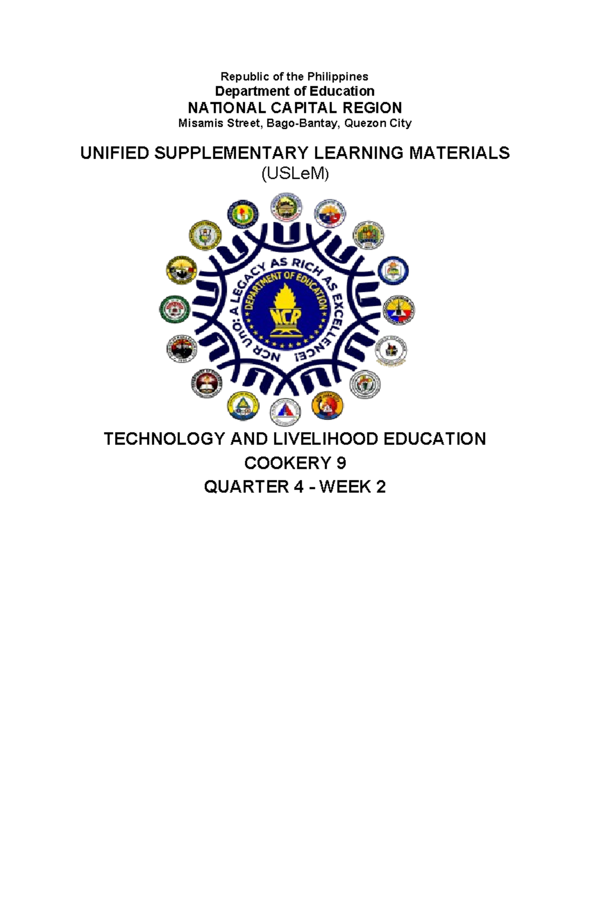 TLE-WEEK-2-ACTIVITY - ####### Republic of the Philippines Department of ...