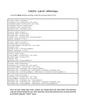 CSE370 Quiz 01 Sample - tttttt - Database Management System - Studocu