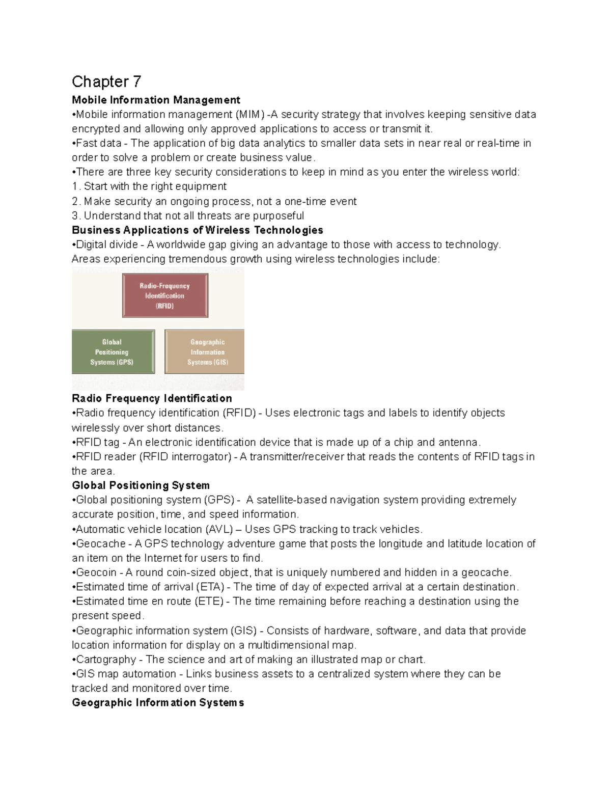 Chapter 7 - Chapter 7 Mobile Information Management •Mobile information ...