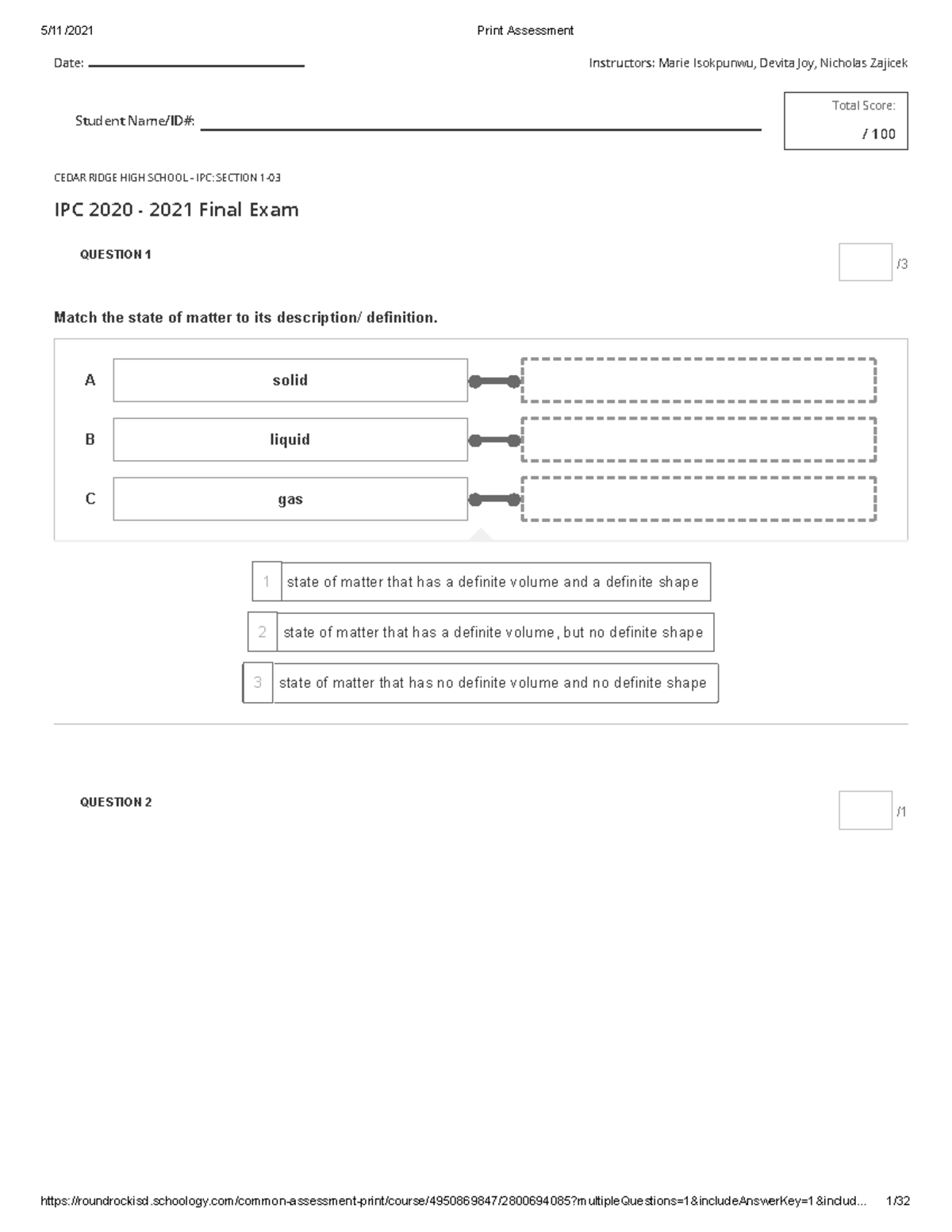 IPC+Final with Key - - Studocu